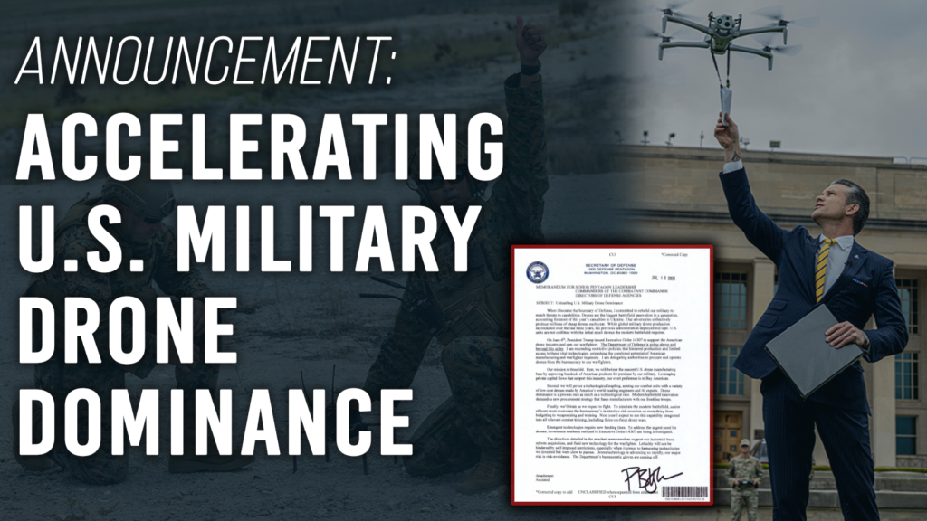 Accelerating U.S. Military Drone Dominance - DSI Group